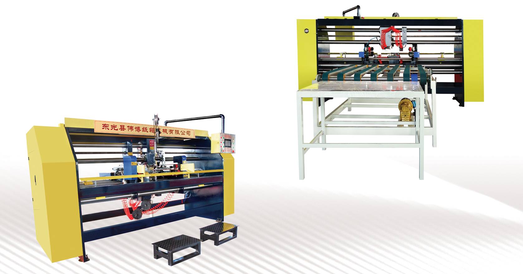Semi automatic carton stitching machine